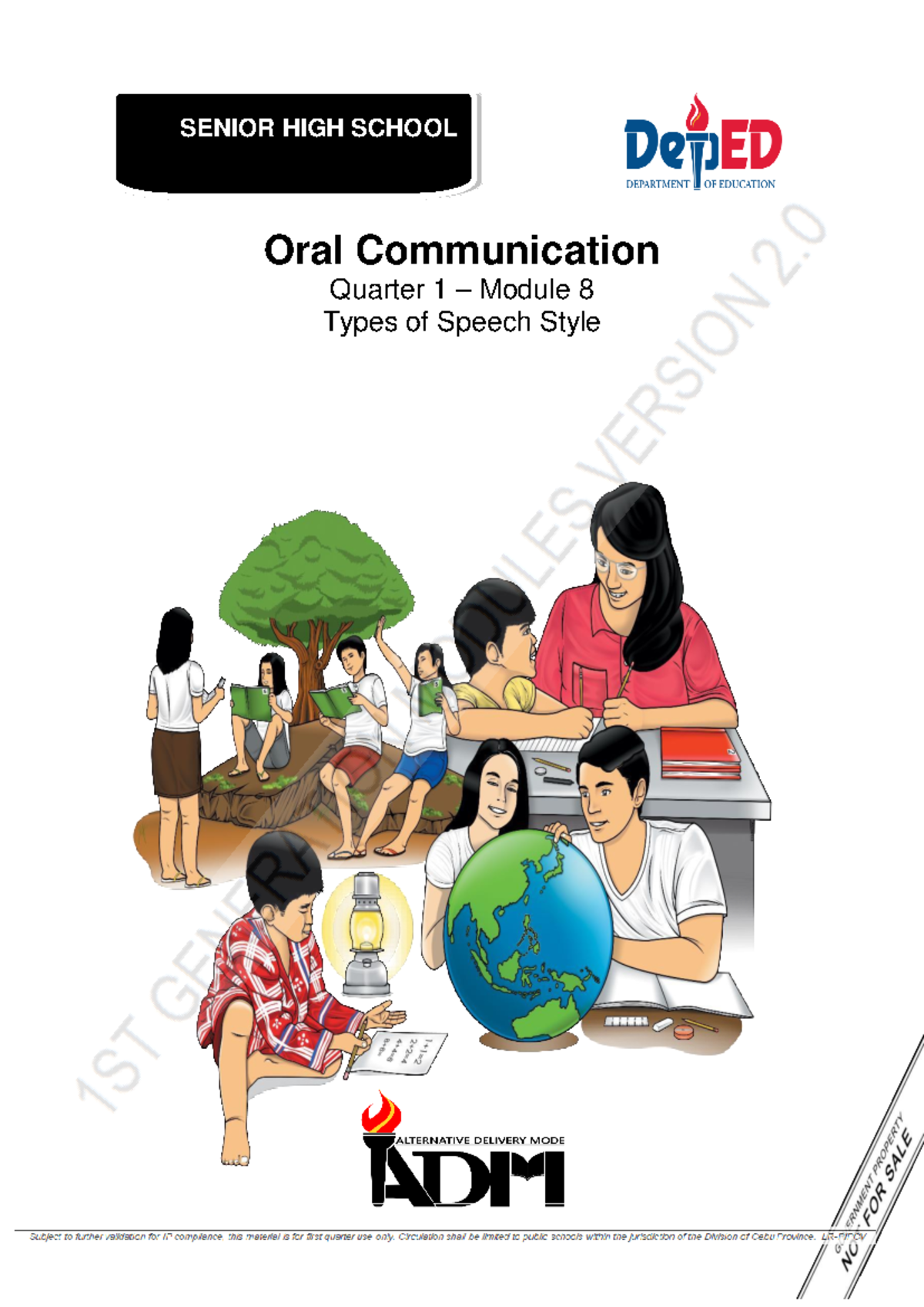 Oral-Communication-Q1 Module-6-1 - SENIOR HIGH SCHOOL Oral Communication Quarter 1 – Module 8 ...