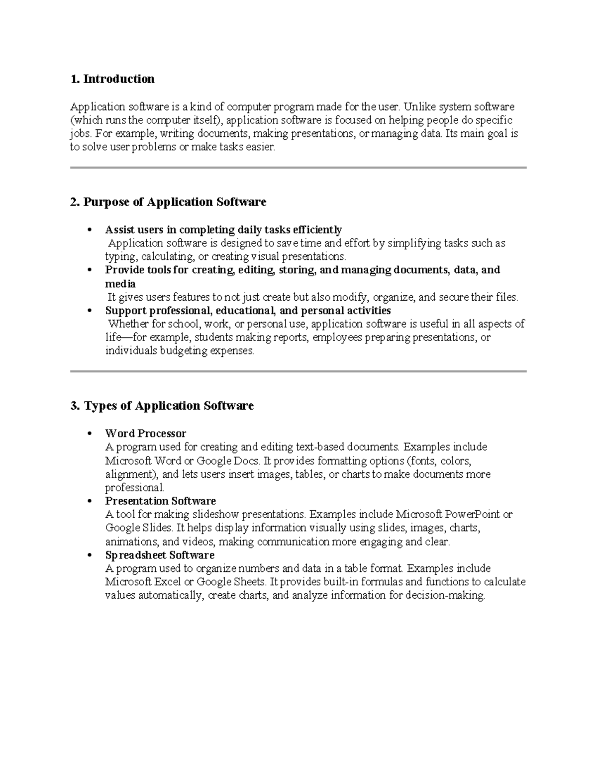 Application Software Overview: Types & Purposes (CS101) - Studocu
