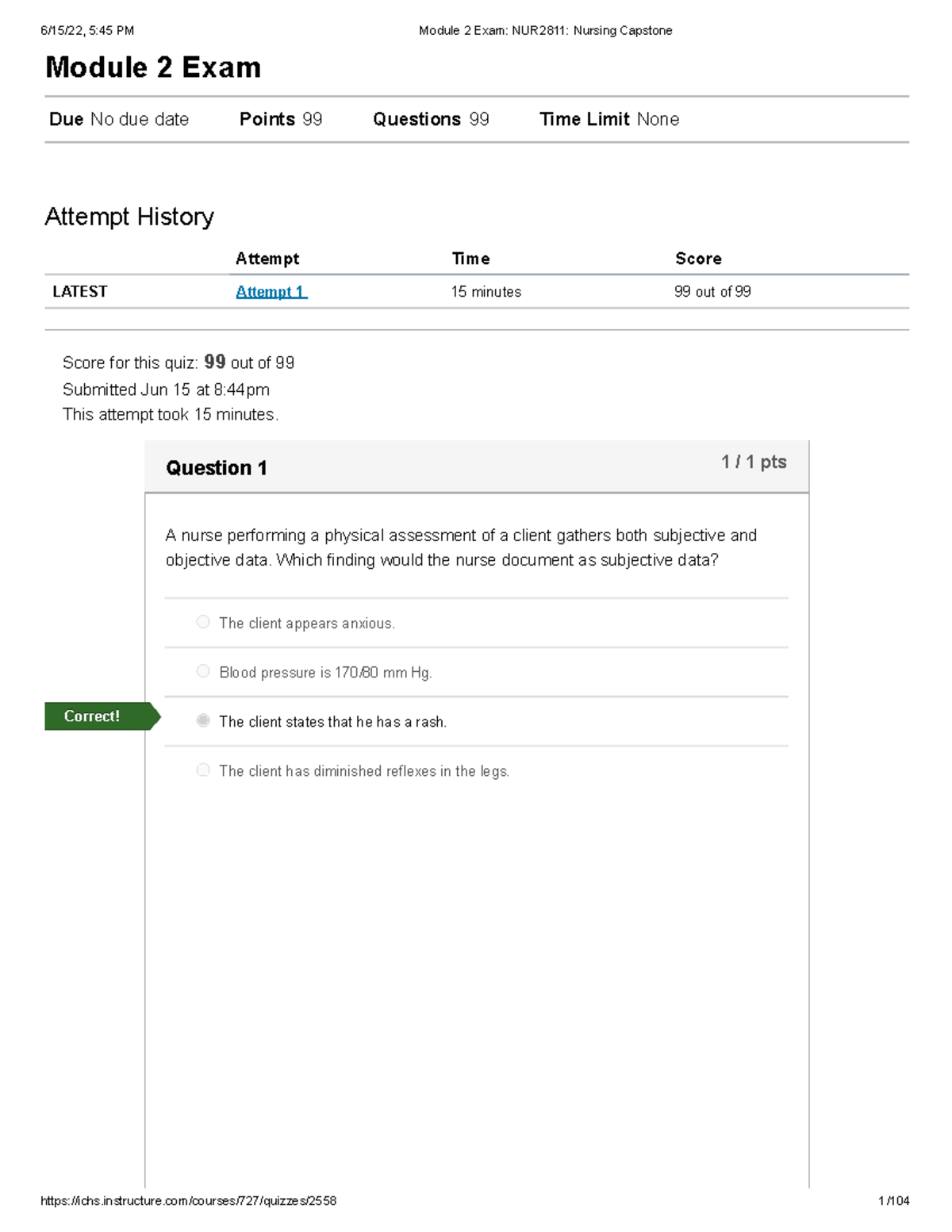 Module 2 Exam - Community Nursing Practice Questions Review - Studocu