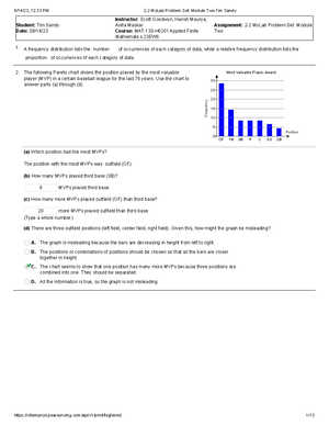 [Solved] The sum of the deviations around the mean is what - Applied Finite Mathematics (MAT130 ...