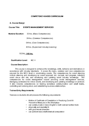 CBC Barista NC II EL 2 - TESDA-OP CO-01-F (Rev.No-03/08/17) COMPETENCY ...