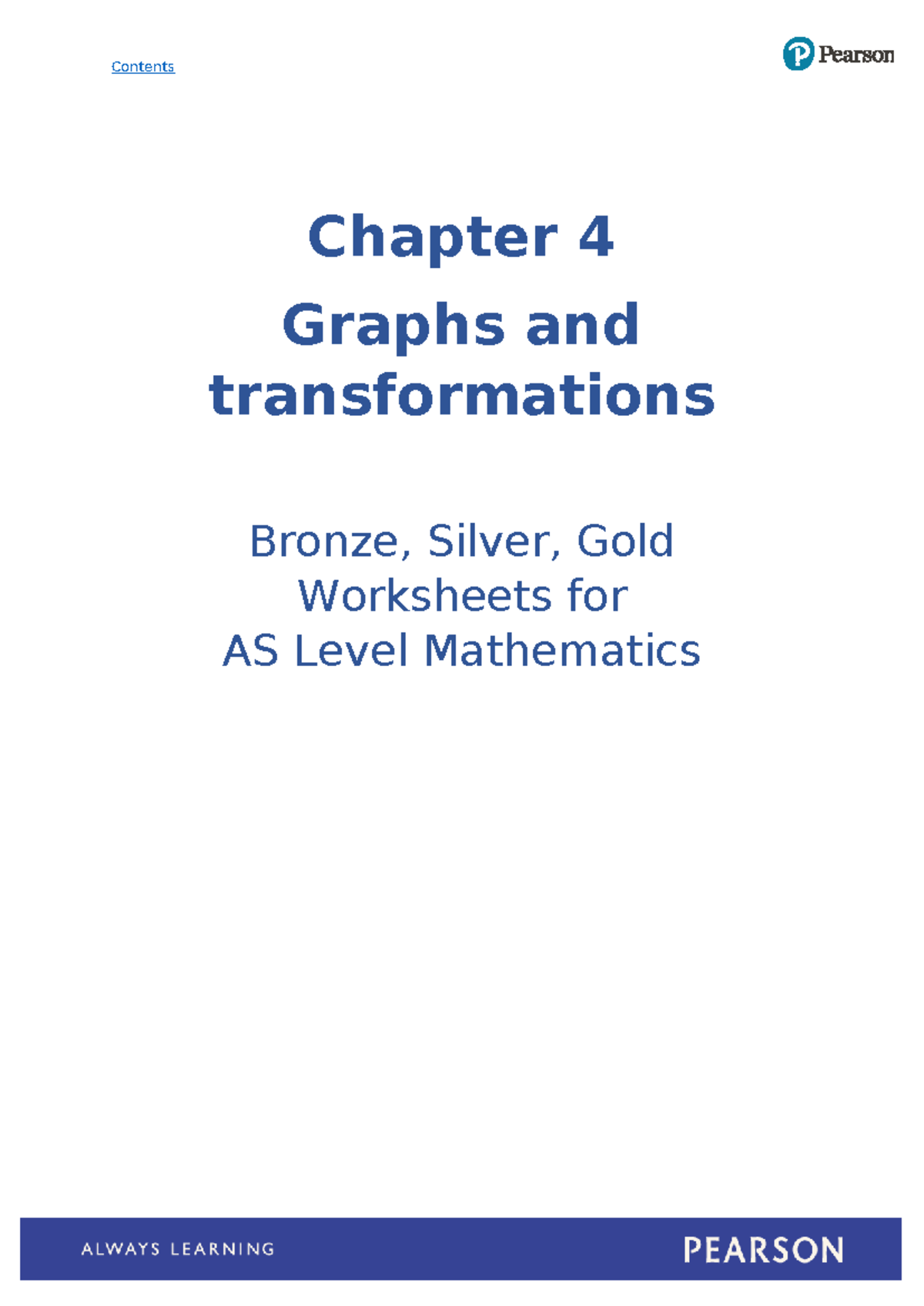 01a03 AS Pure Mathematics Chapter 4: Graphs & Transformations ...
