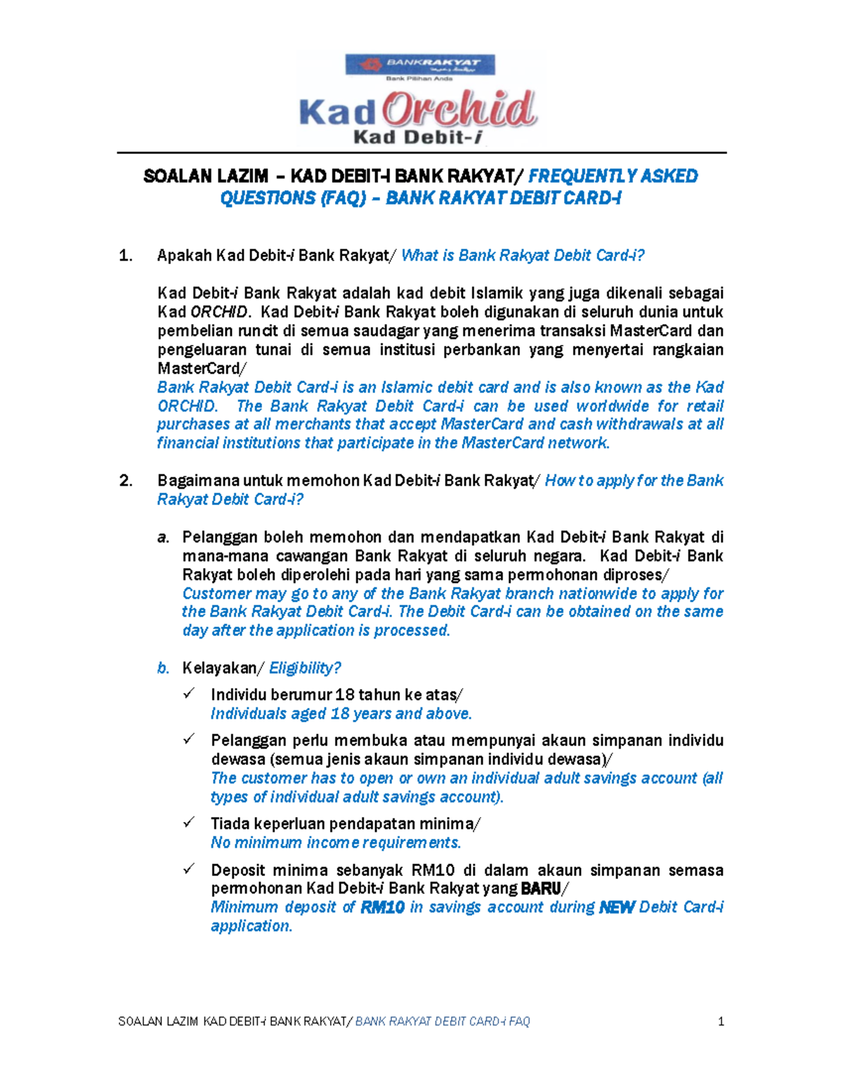 FAQ-KAD- Orkid - Entah - SOALAN LAZIM – KAD DEBIT-i BANK RAKYAT ...