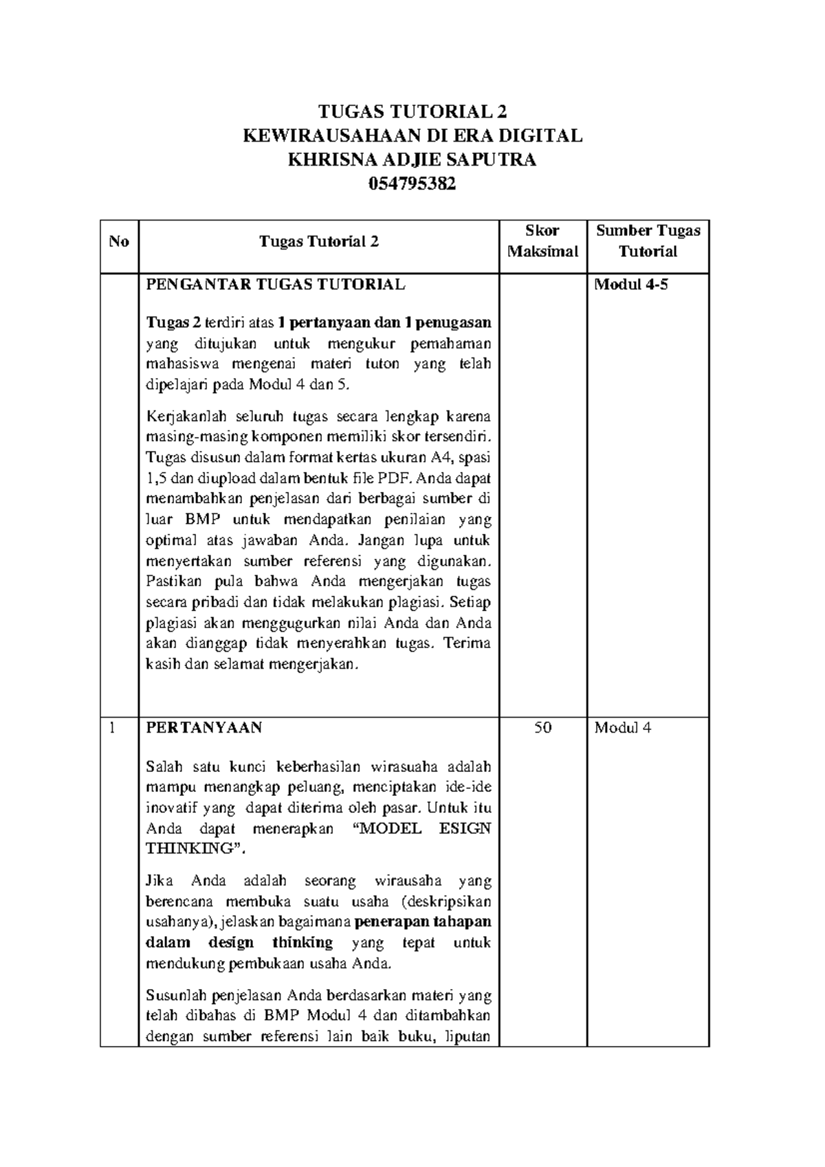 Tugas Tutorial 2: Kewirausahaan Digital - Analisis dan Value ...