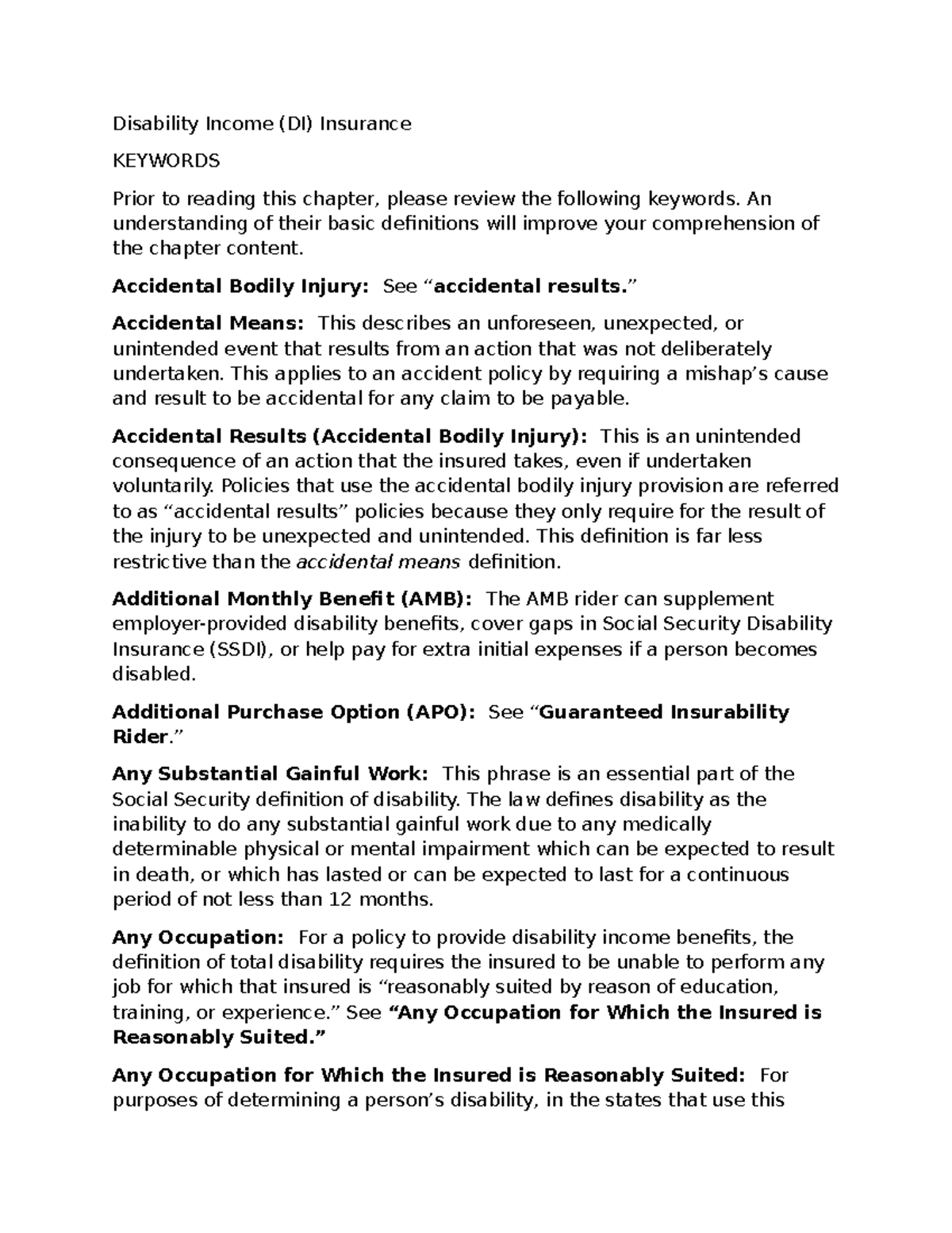 Individual Disability Income Insurance: Key Riders and Benefits ...