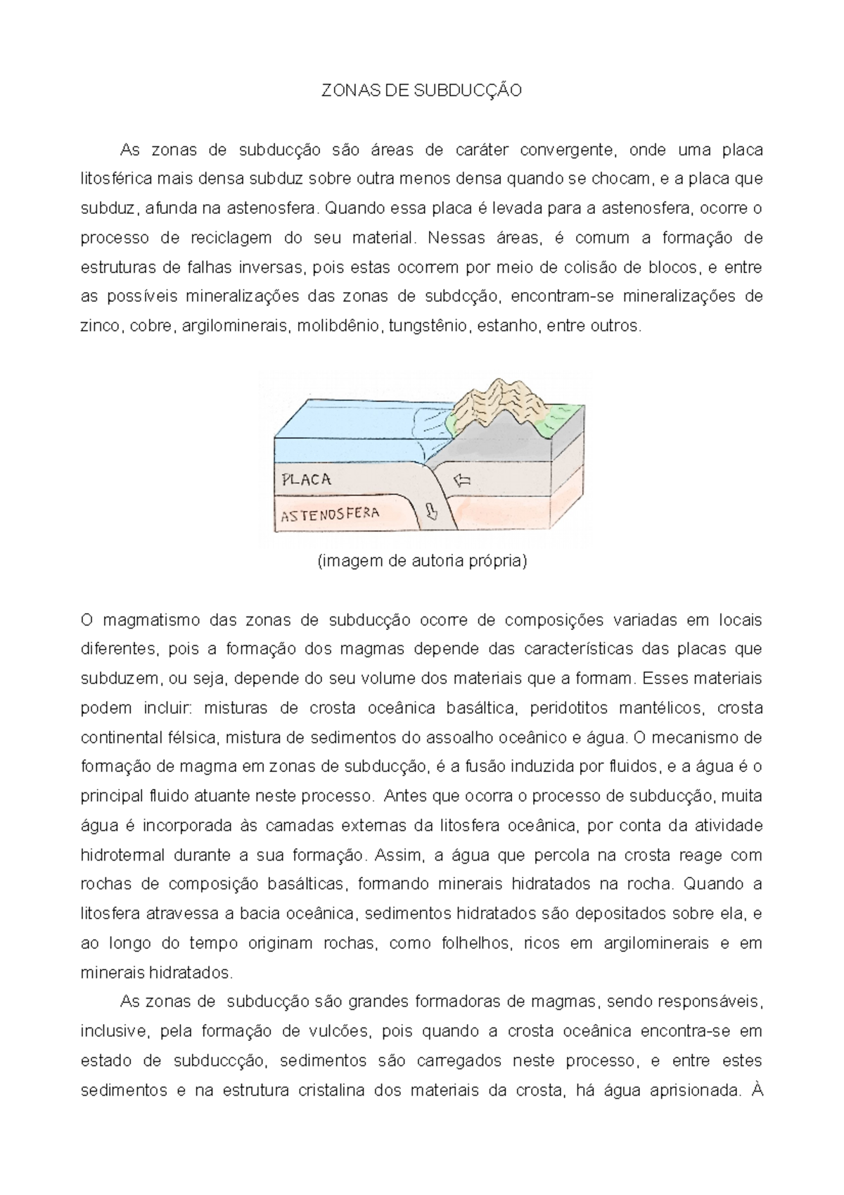 Zonas de Subdução: Estruturas Geológicas e Formação de Magmas - Studocu