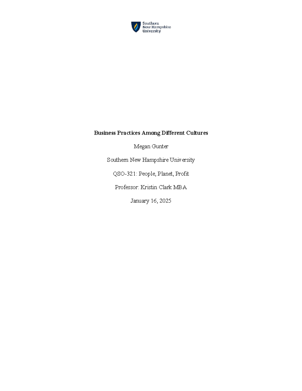 Module 2 Assignment - Business Practices Among Different Cultures Megan ...