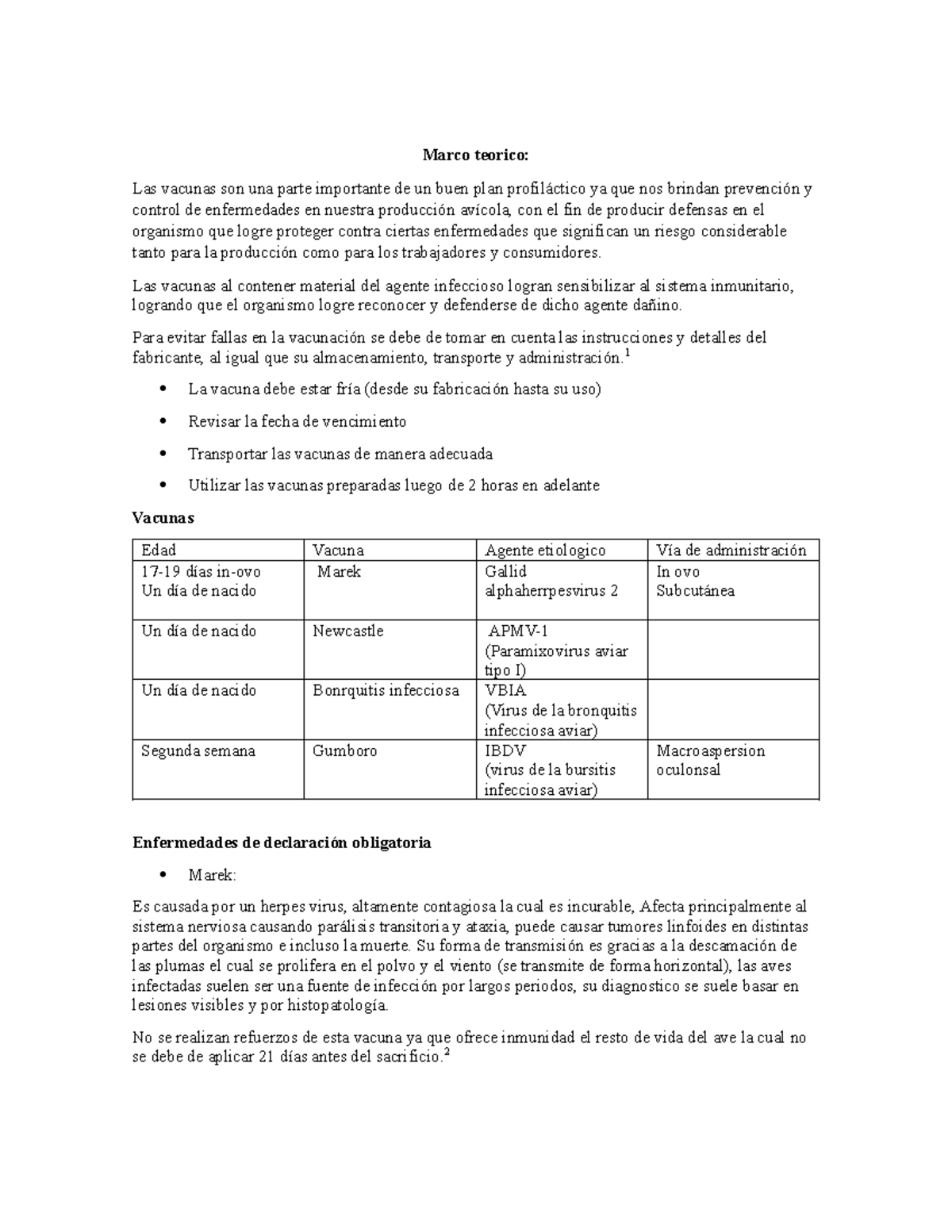 PLAN Profiláctico para Pollos de Engorde: Prevención y Vacunación - Studocu