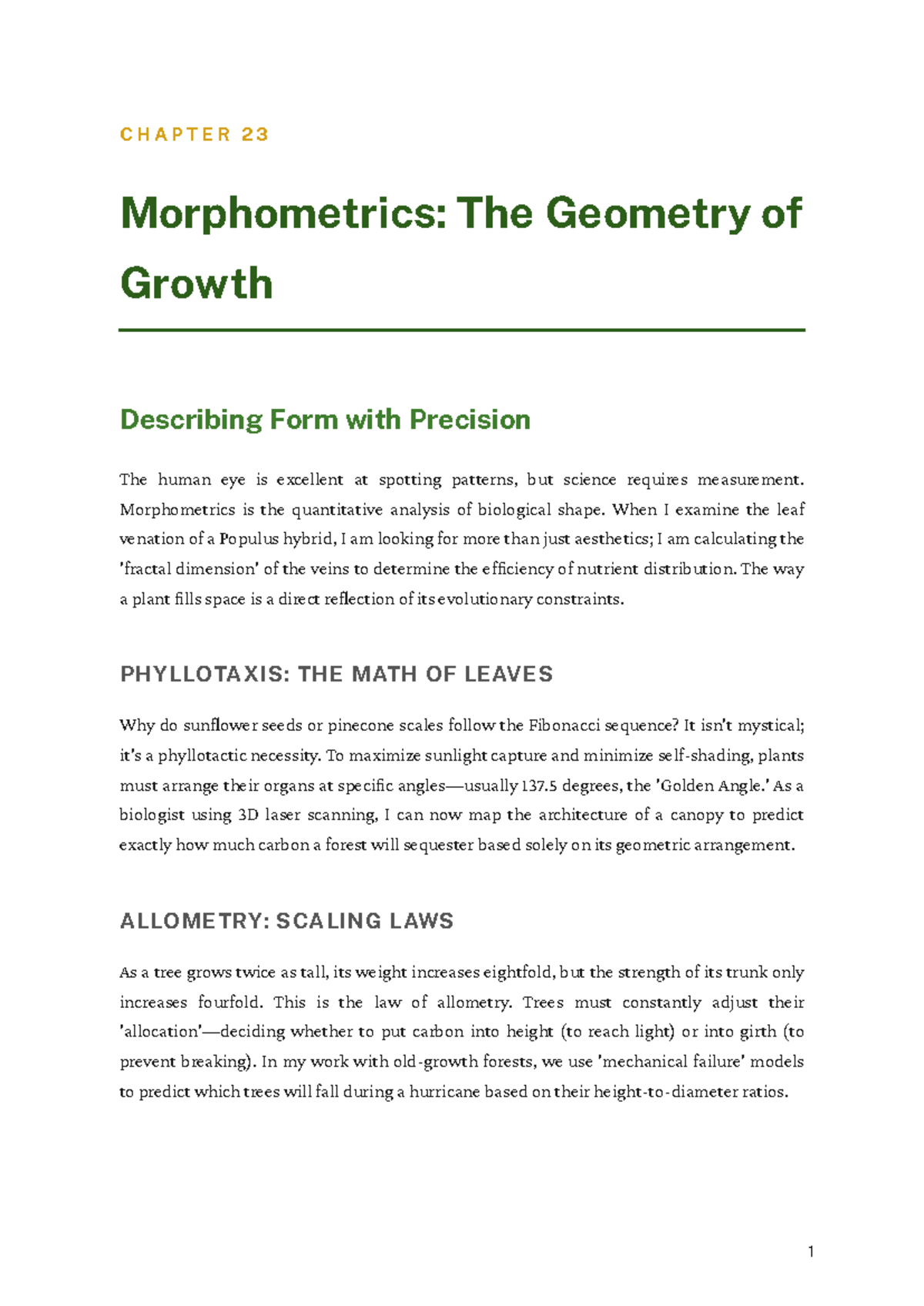 CHAPTER 23: Morphometrics and Allometry in Plant Growth Analysis - Studocu
