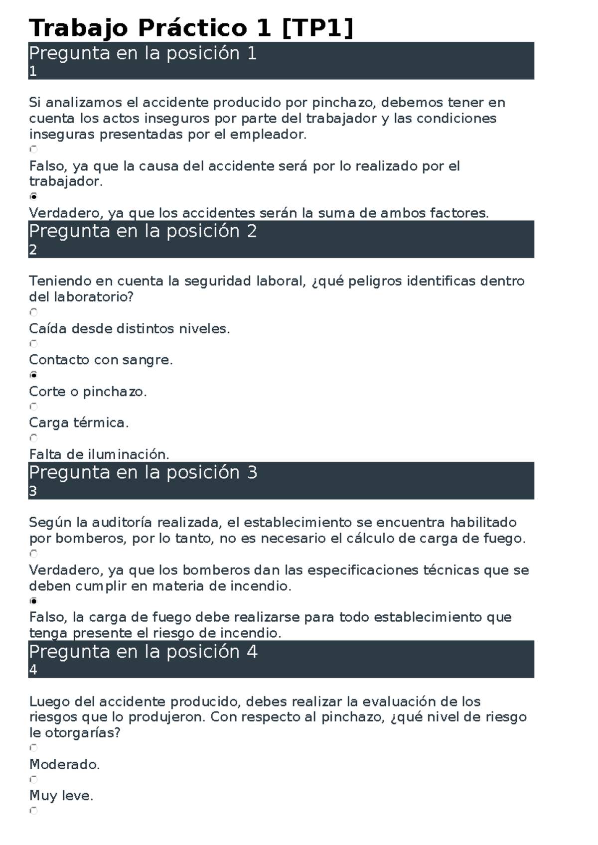 Trabajo Práctico Nro 1: Análisis de Riesgos en Laboratorio (TP1) - Studocu