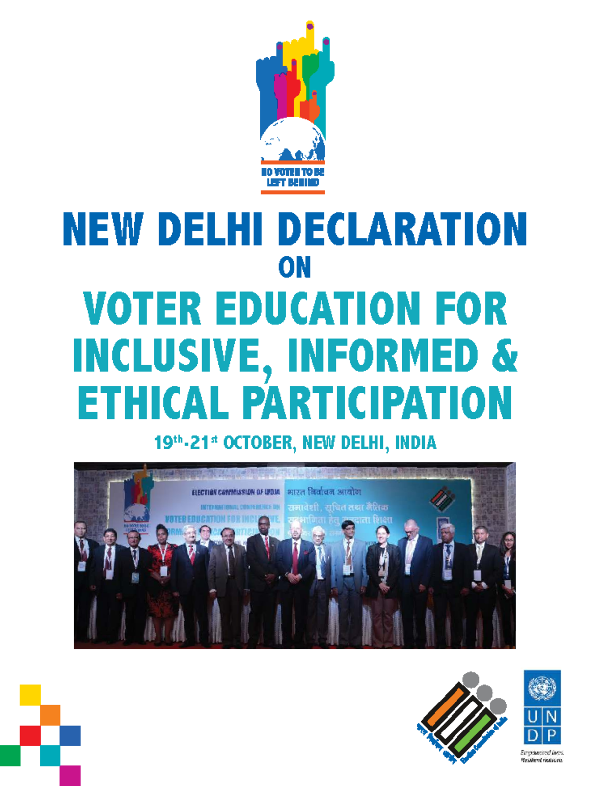New Delhi Declaration on Voter Education for Inclusive Participation ...