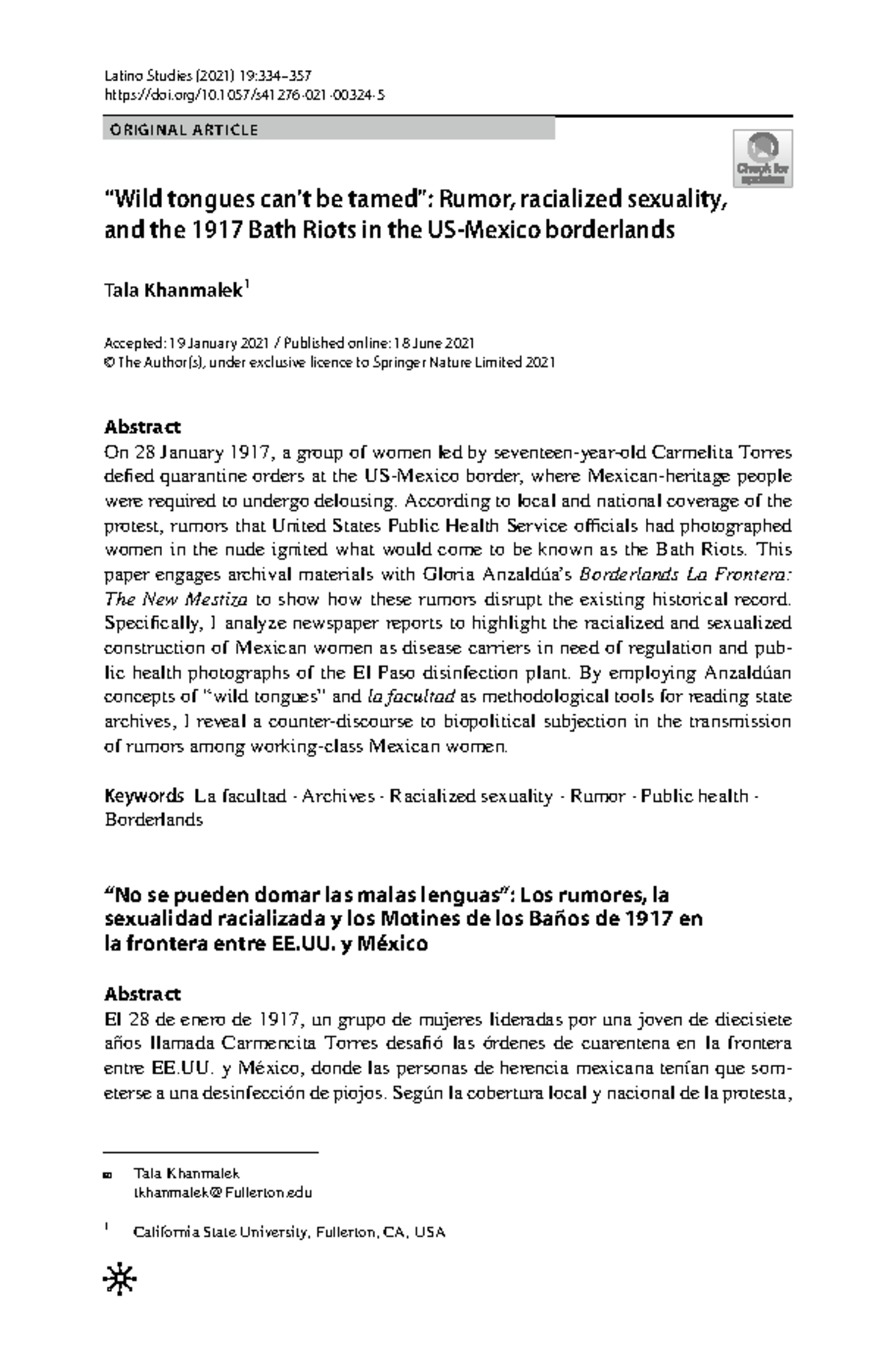 Examining Racialized Sexuality in the 1917 Bath Riots (LST 2021) - Studocu