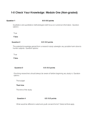 Chapter 3 Check your knowledge - Chapter 3 Check your knowledge 1 ...