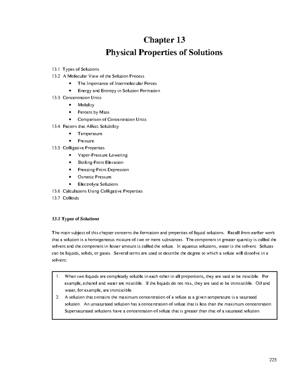 Study Guide for Solutions - Chapter 13 (Chemistry 101) - Studocu