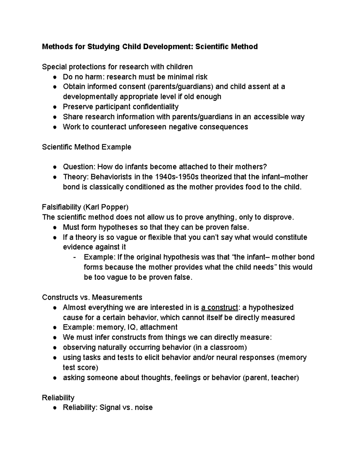 Child Development Methods: Scientific Approach & Study Designs - Studocu