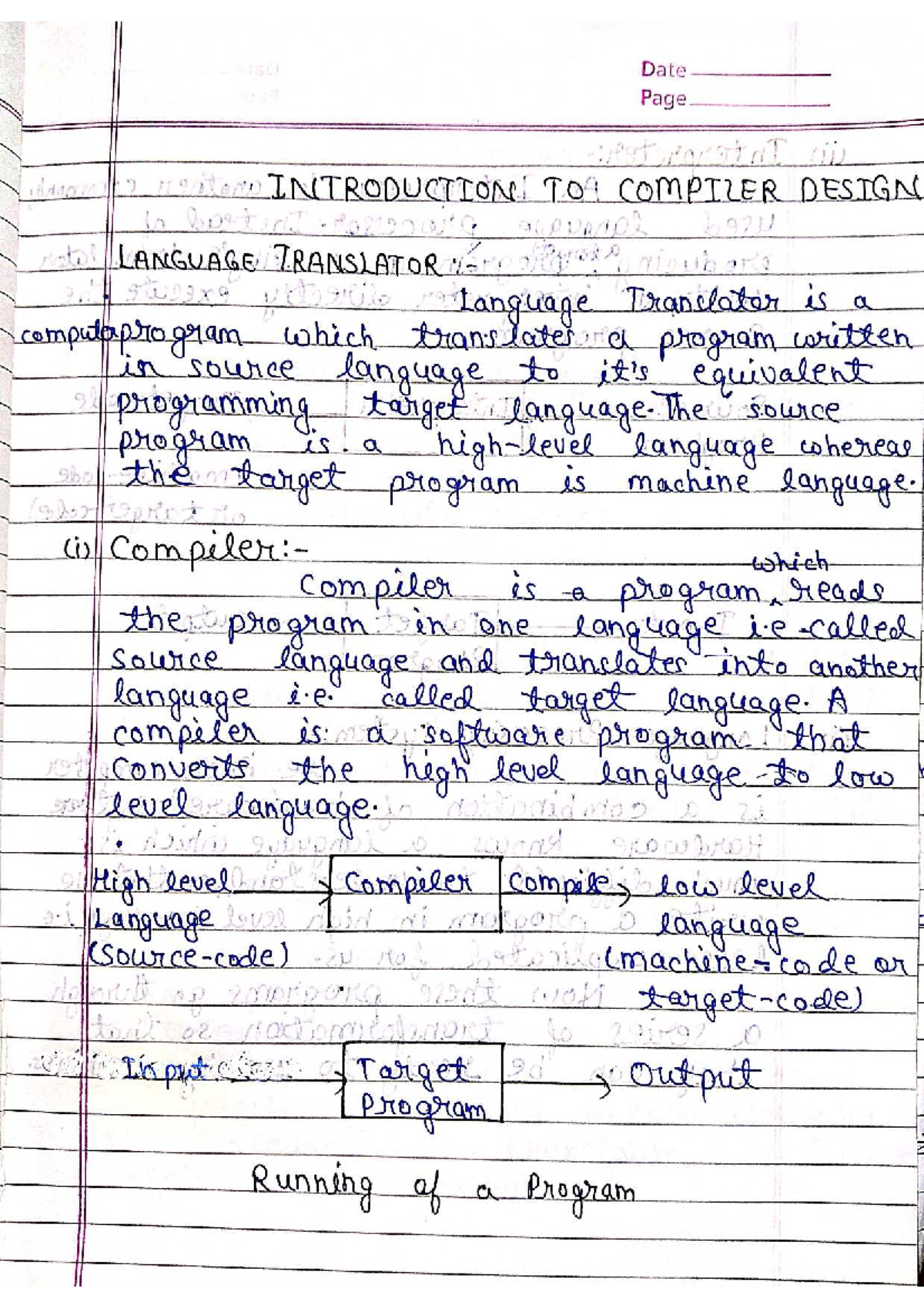 CD 101: Introduction to Compiler Design and Language Translation - Studocu