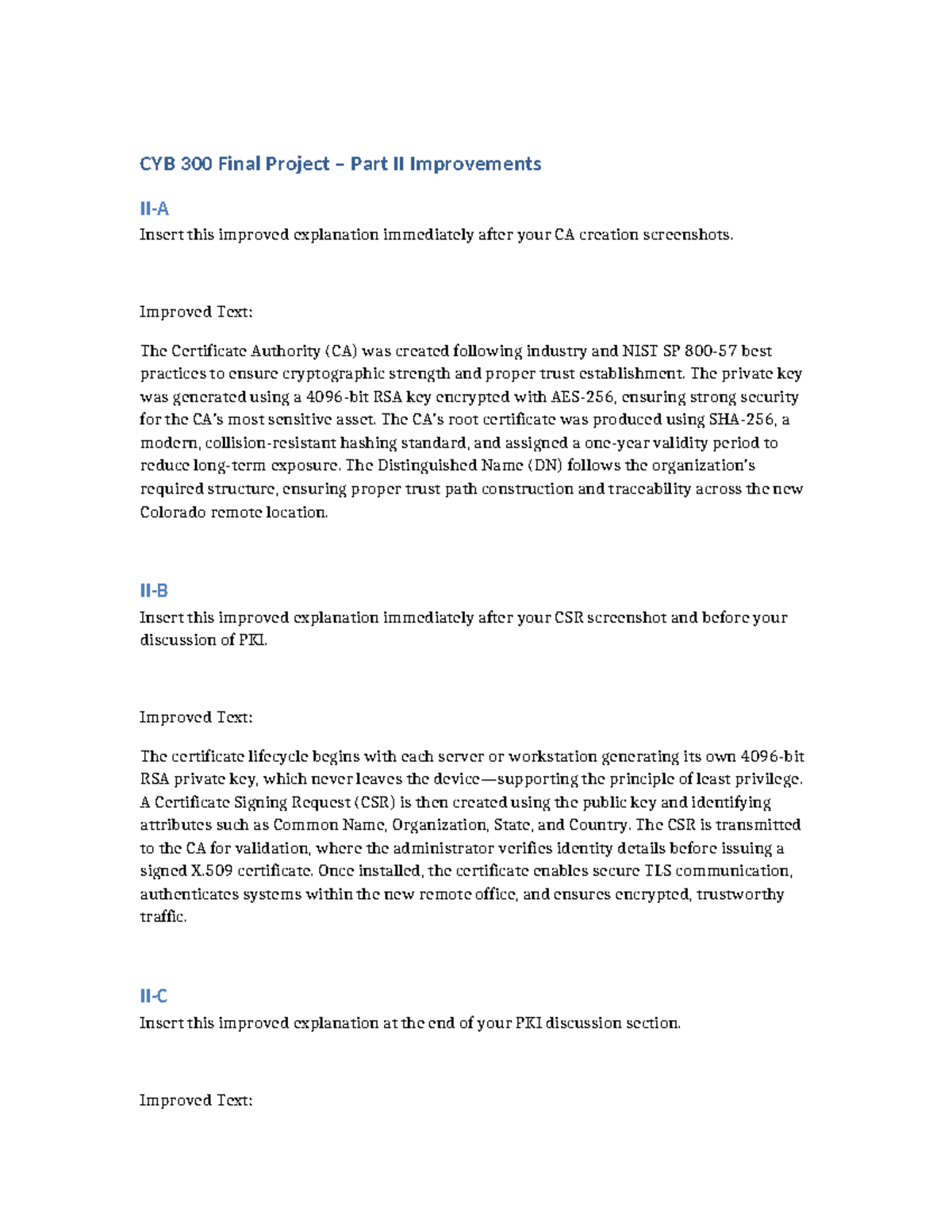 CYB 300 Final Project Part II: Enhanced Explanations and Improvements ...