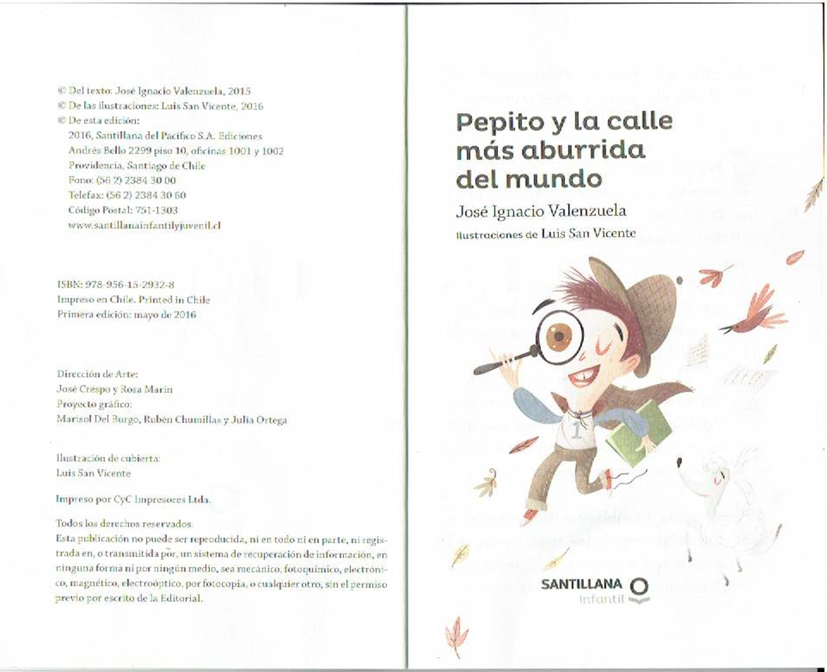 Pepito y la Calle Más Aburrida del Mundo: Cuarto Libro - Studocu