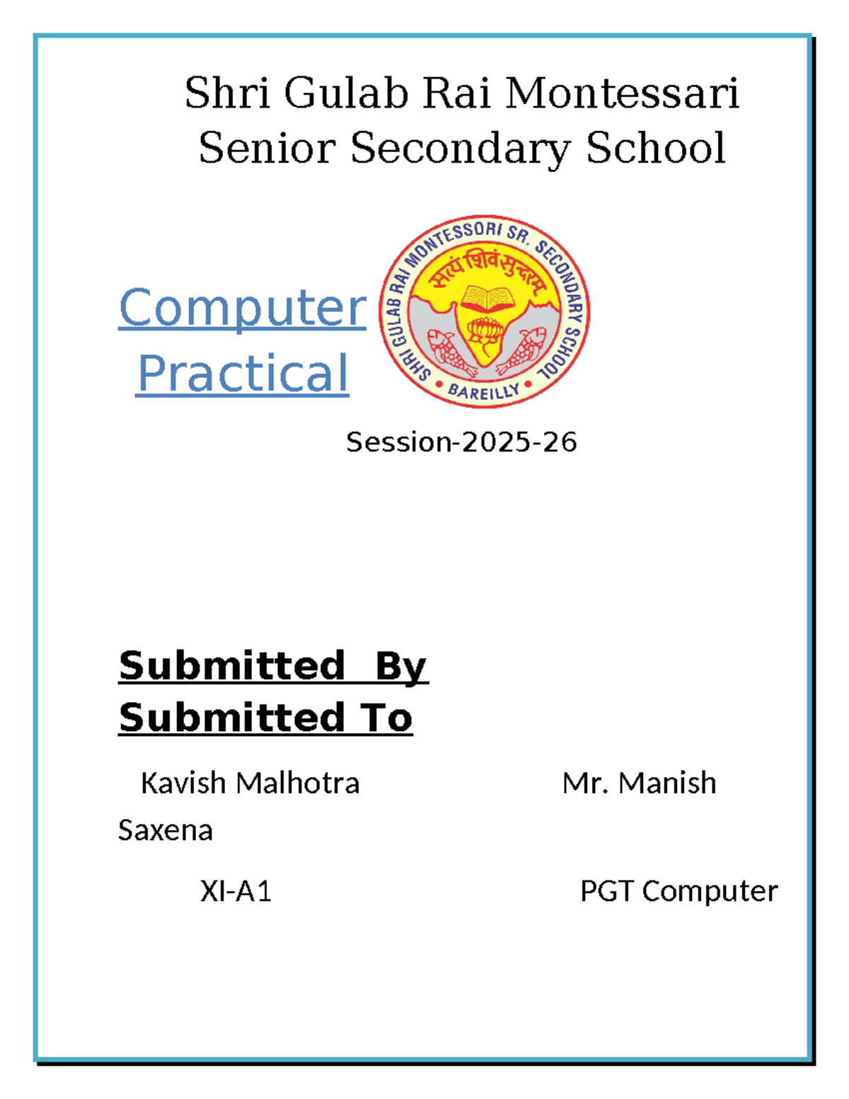 Computer Practical Project - CB - Studocu