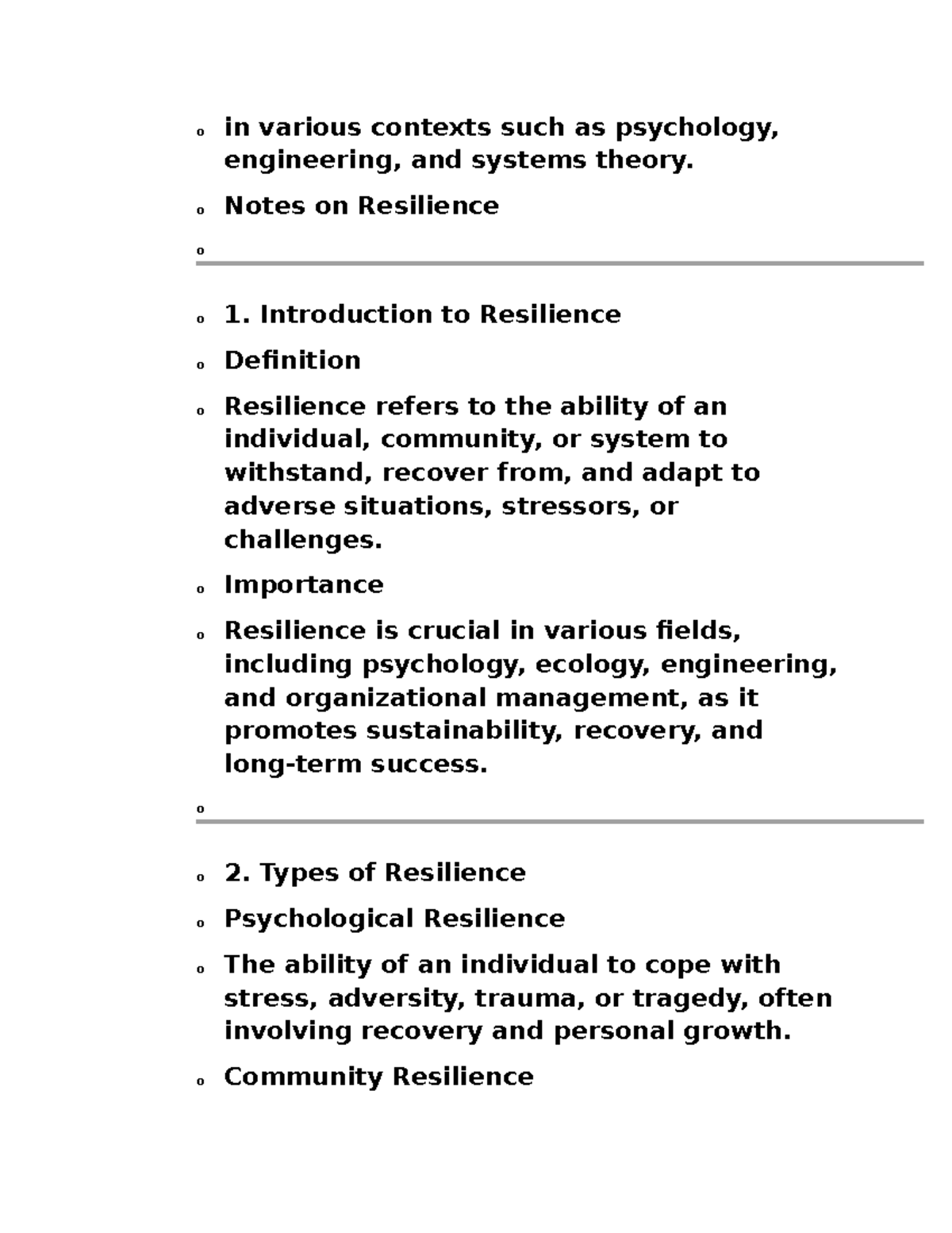 Resilience and Innovation: Insights from Psychology, Engineering, and ...