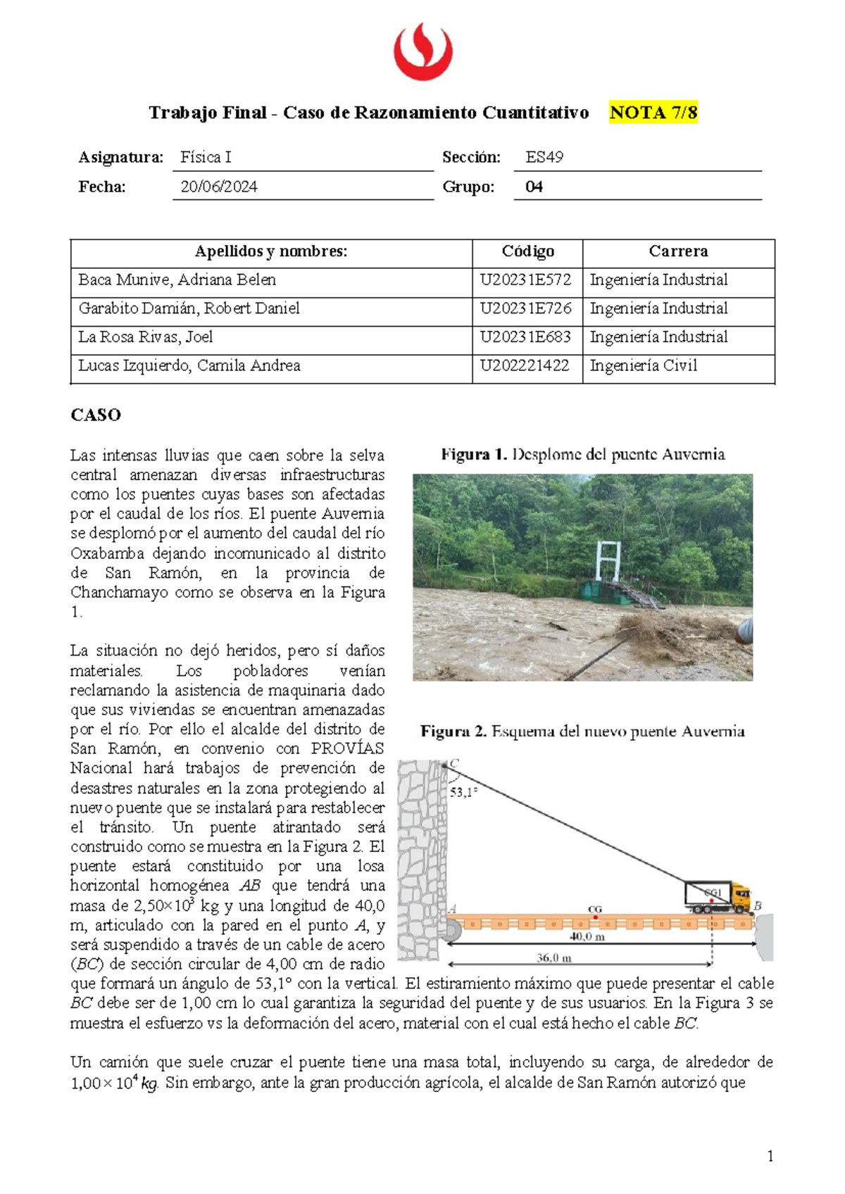 MA466 Final Exam - Caso de Razonamiento Cuantitativo sobre Puentes ...