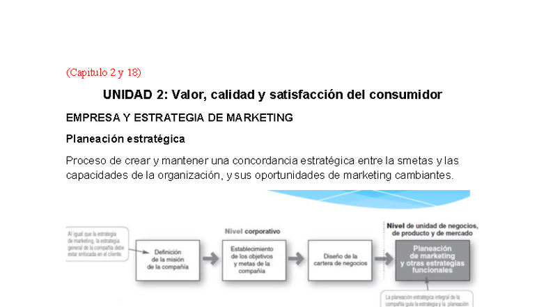 Unidad 2: Valor, Calidad y Satisfacción del Consumidor - Marketing ...