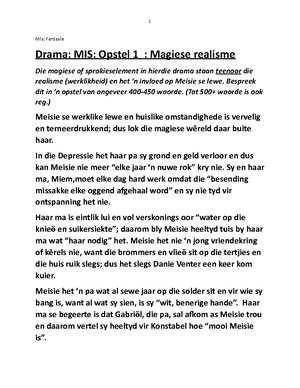 DIE Opsomming - Hierdie dokumet bevat hoe om in Vraestel 1 'n opsooming ...