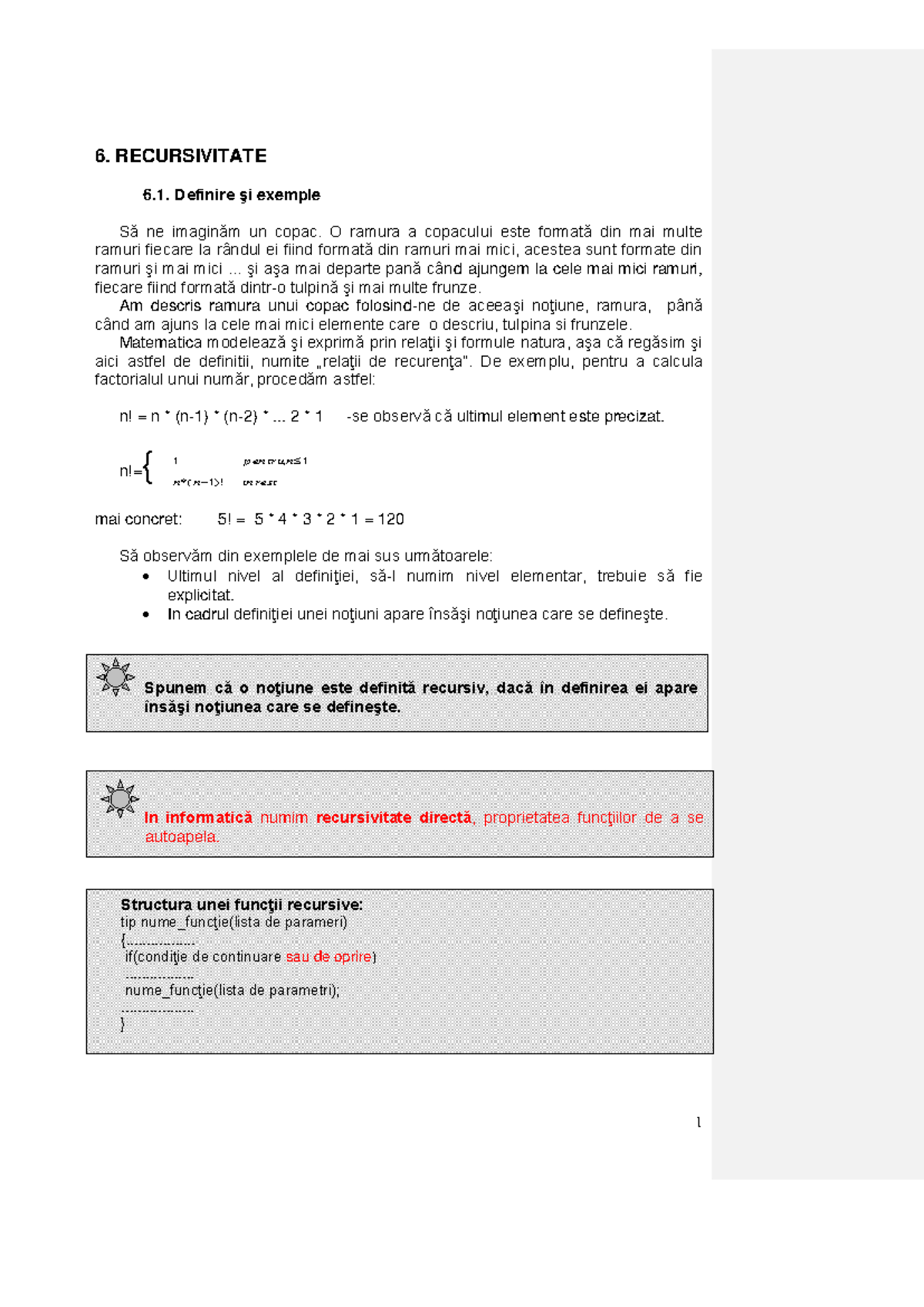 Recursivitatea în limbajul C++ - Definiții, Exemple și Aplicabilitate ...