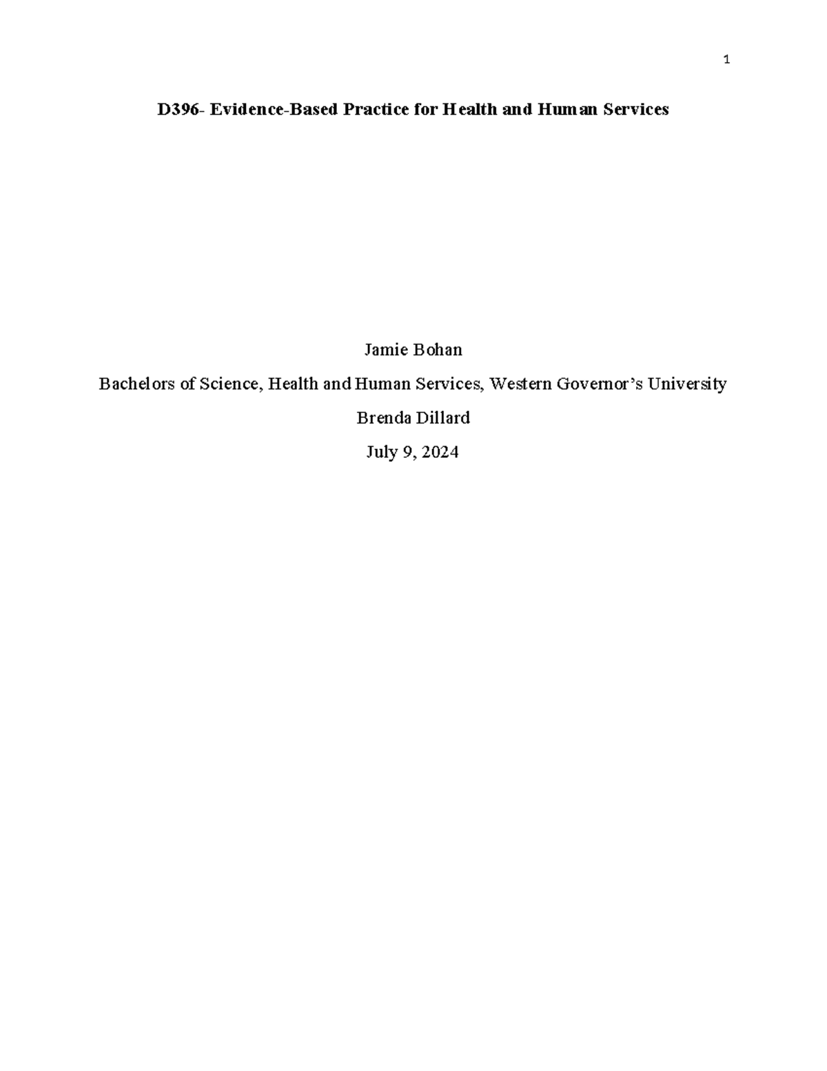 D396 Midterm - Evidence-Based Practice on Immigrant Healthcare Access ...