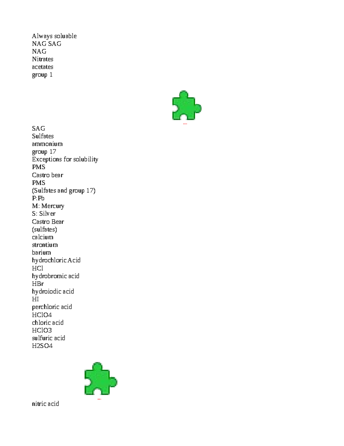 Chem120 Exam 2 Set 2: Solubility, Oxidation States, and Titration Notes ...