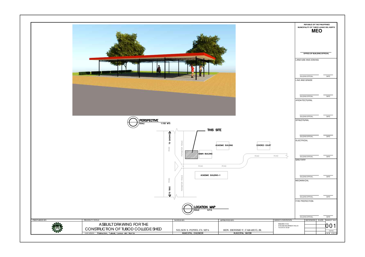 Asbuilt Drawings for Tubod College Shed Project - Studocu