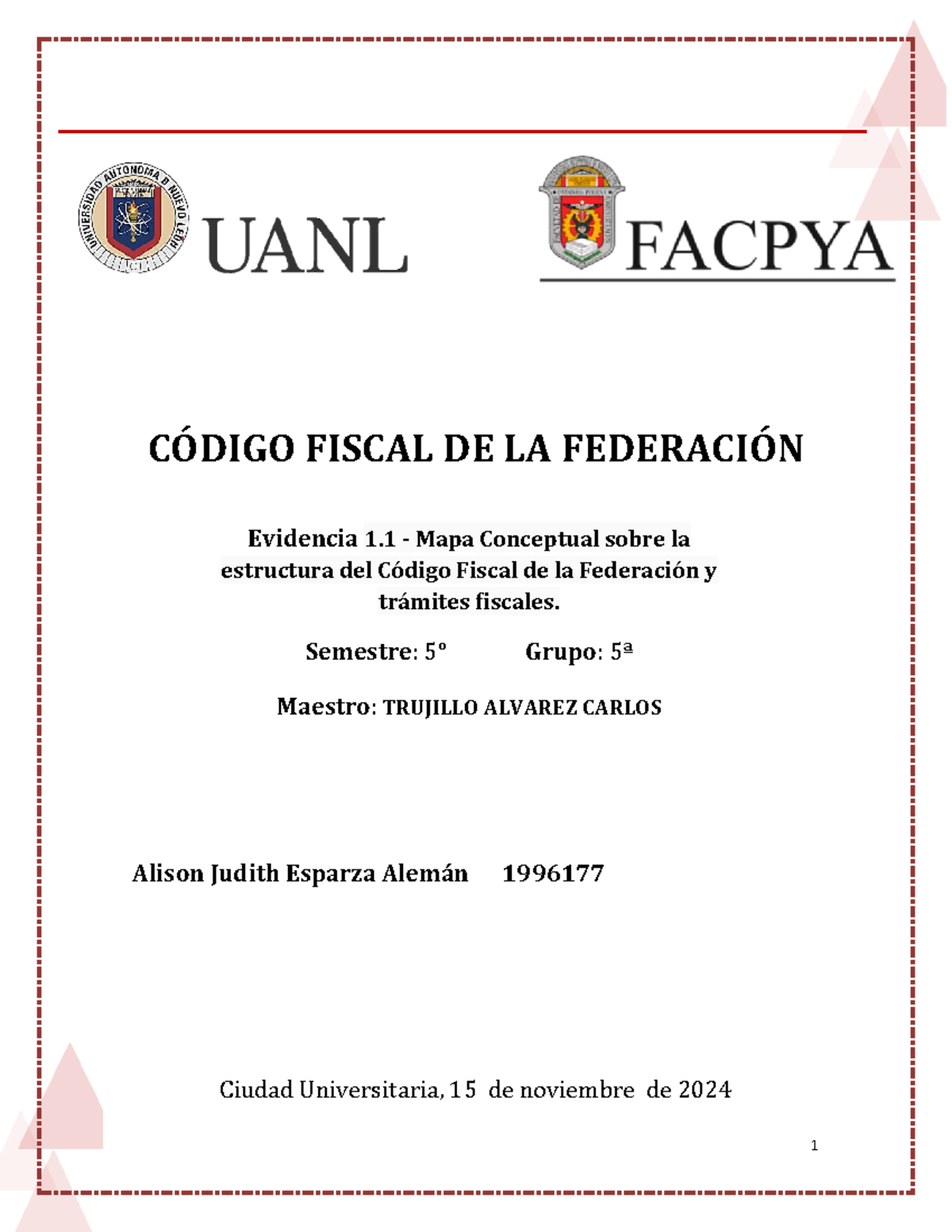 EV1 CFF - Mapa Conceptual del Código Fiscal de la Federación - Studocu