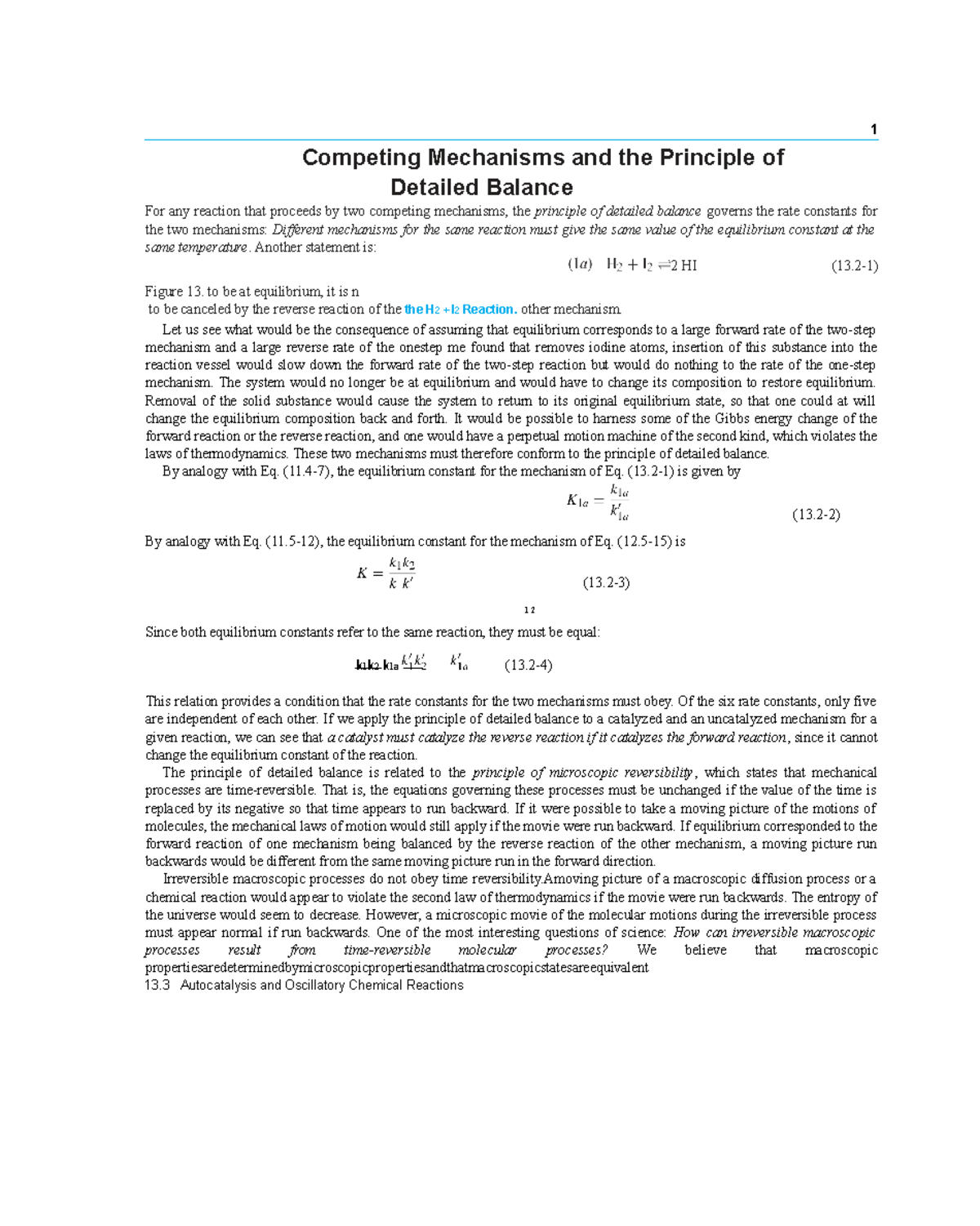 Competing Mechanisms and the Principle of Detailed Balance - Another ...