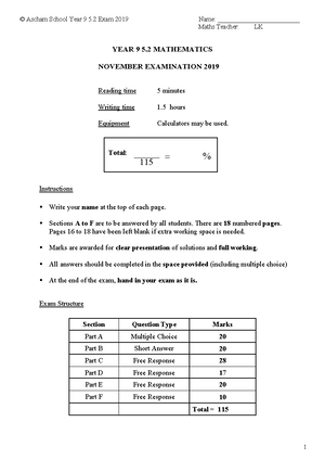 Minimum standard numeracy test sample questions - NSW Education ...