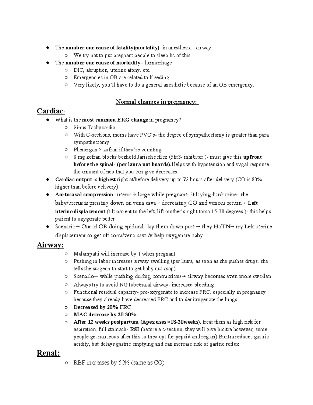 Neuraxial Anesthesia for C-Section (OB Anesthesia): Key Points ...