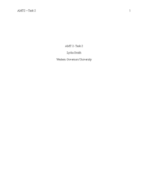 AMT2 TASK4 - Task 4-Competent - Service Line Development –AMT2 TASK ...