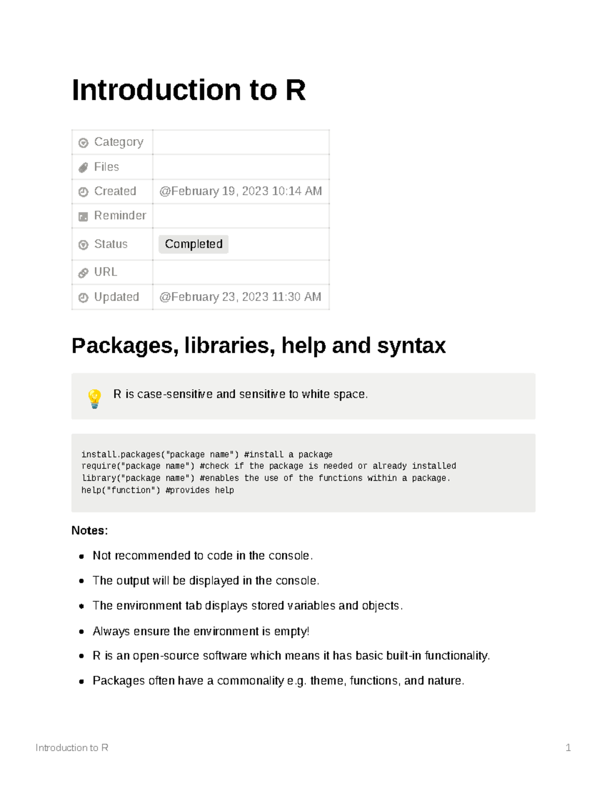Introduction to R Programming: Basics, Functions, and Data Handling ...
