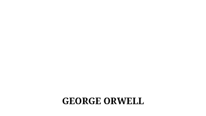 1984 - Resumen y Análisis de la Obra de George Orwell - Studocu