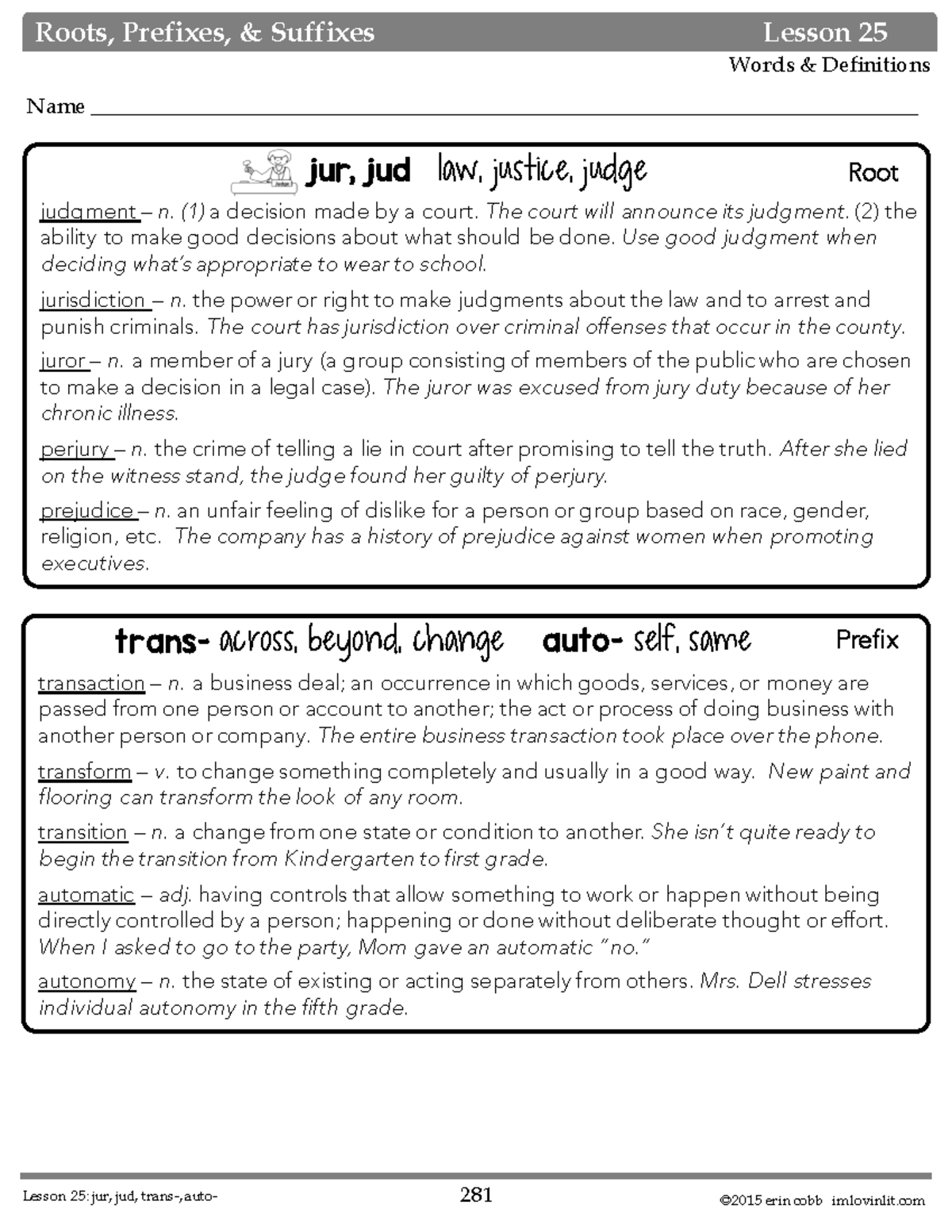 Vocabulary Lesson 25: Legal Terms and Definitions - Studocu