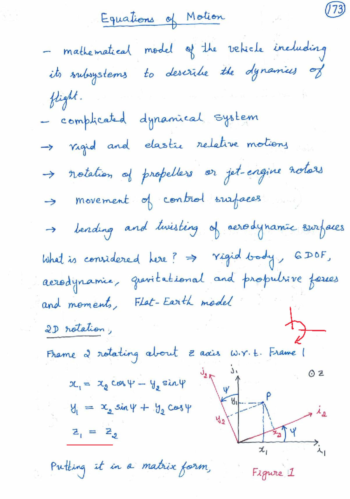 173 Equations of Motion: Vehicle Dynamics and Flight Modeling - Studocu
