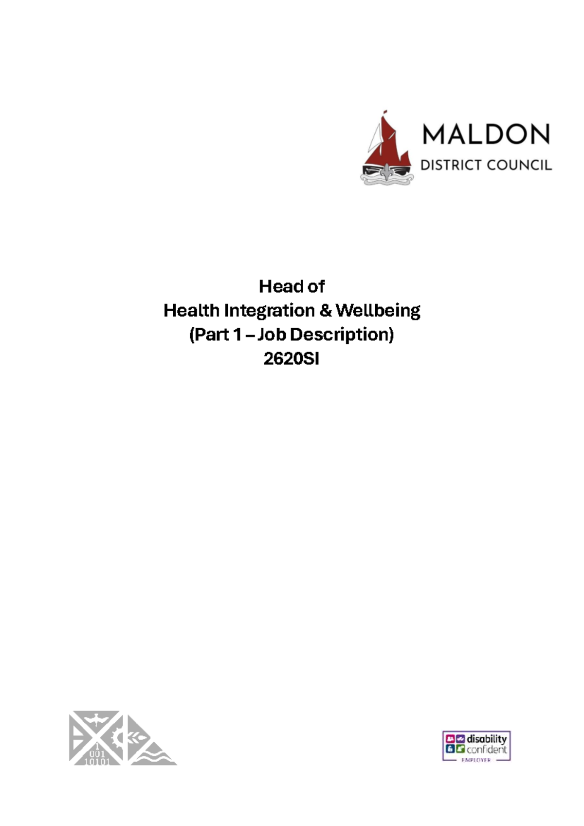2620SI Head of Health Integration & Wellbeing Job Description - Studocu