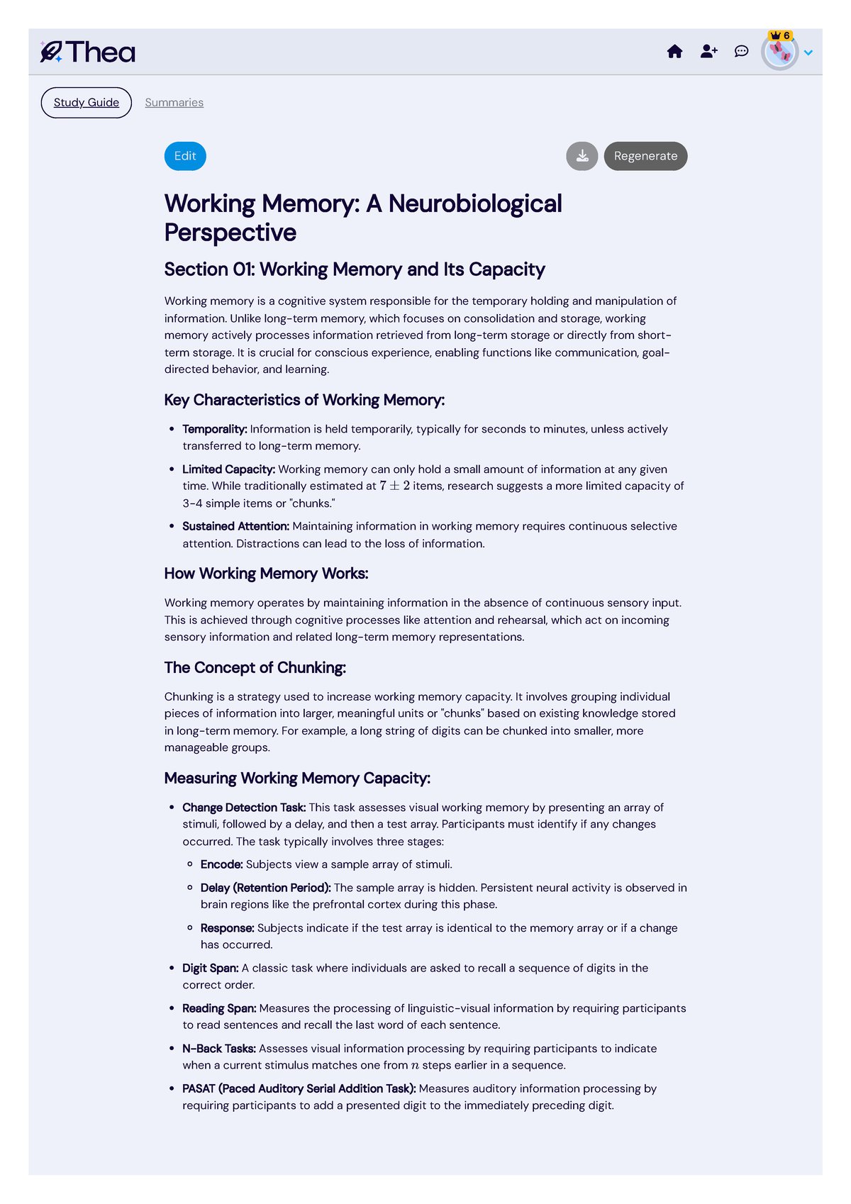 NSCI 483 Study Guide: Working Memory Insights and Models - Studocu