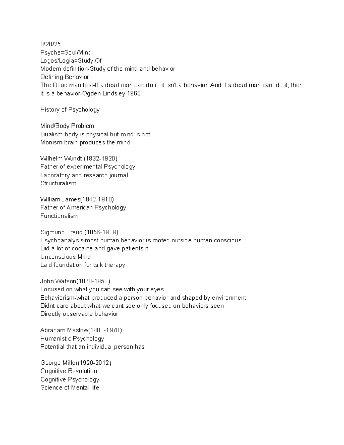 Final Exam Study Guide for Psychology XXX: Key Concepts & Theories - Studocu