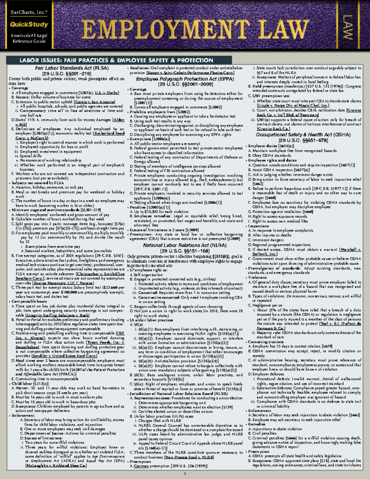 Employment Law Summary: Labor Issues, Fair Practices & Employee Safety ...