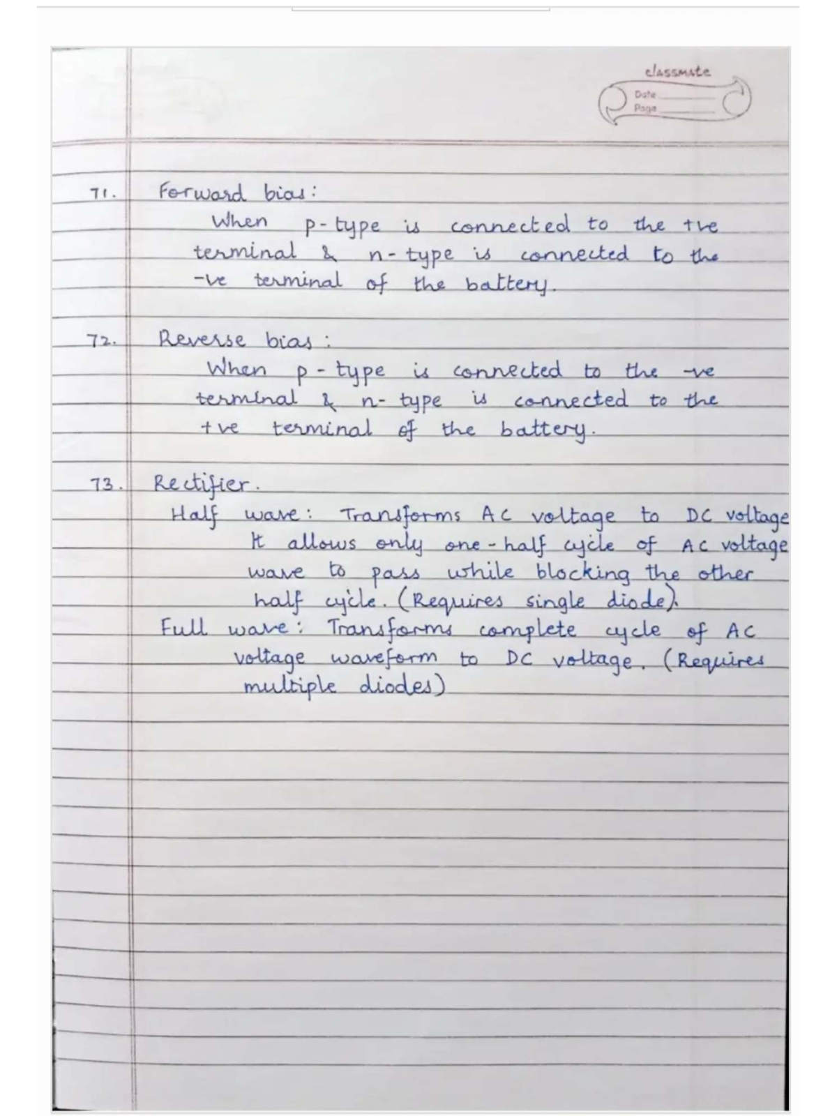 Physics Notes: Key Concepts and Definitions (Course Code: PHYS101 ...