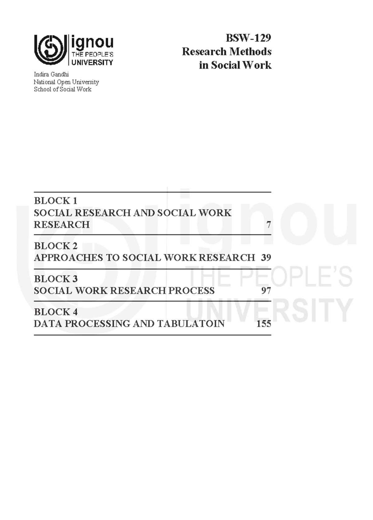 Research Methods in Social Work (SW-101): Comprehensive Course Notes ...
