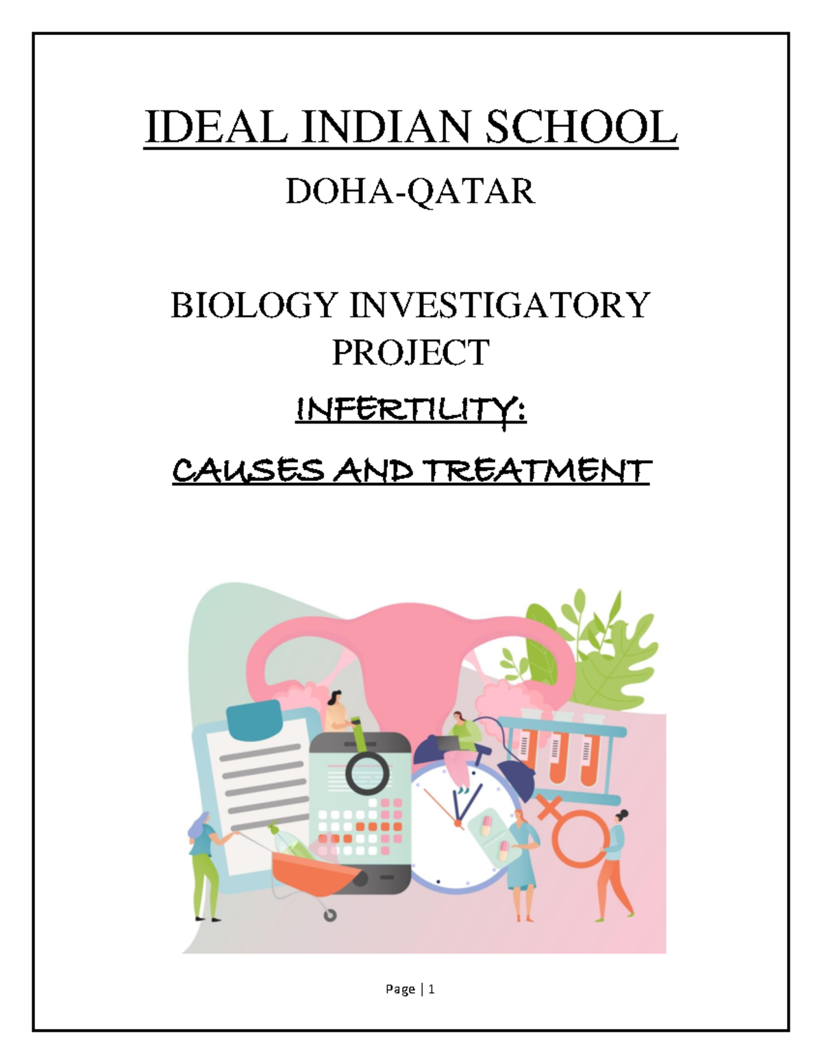 Class XII Biology Investigatory Project: Infertility Causes & Treatment ...