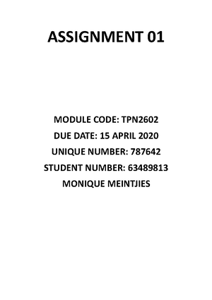 TPS2601 Portfolio - Teaching practice for Senior Phase (Grades 7–9 ...