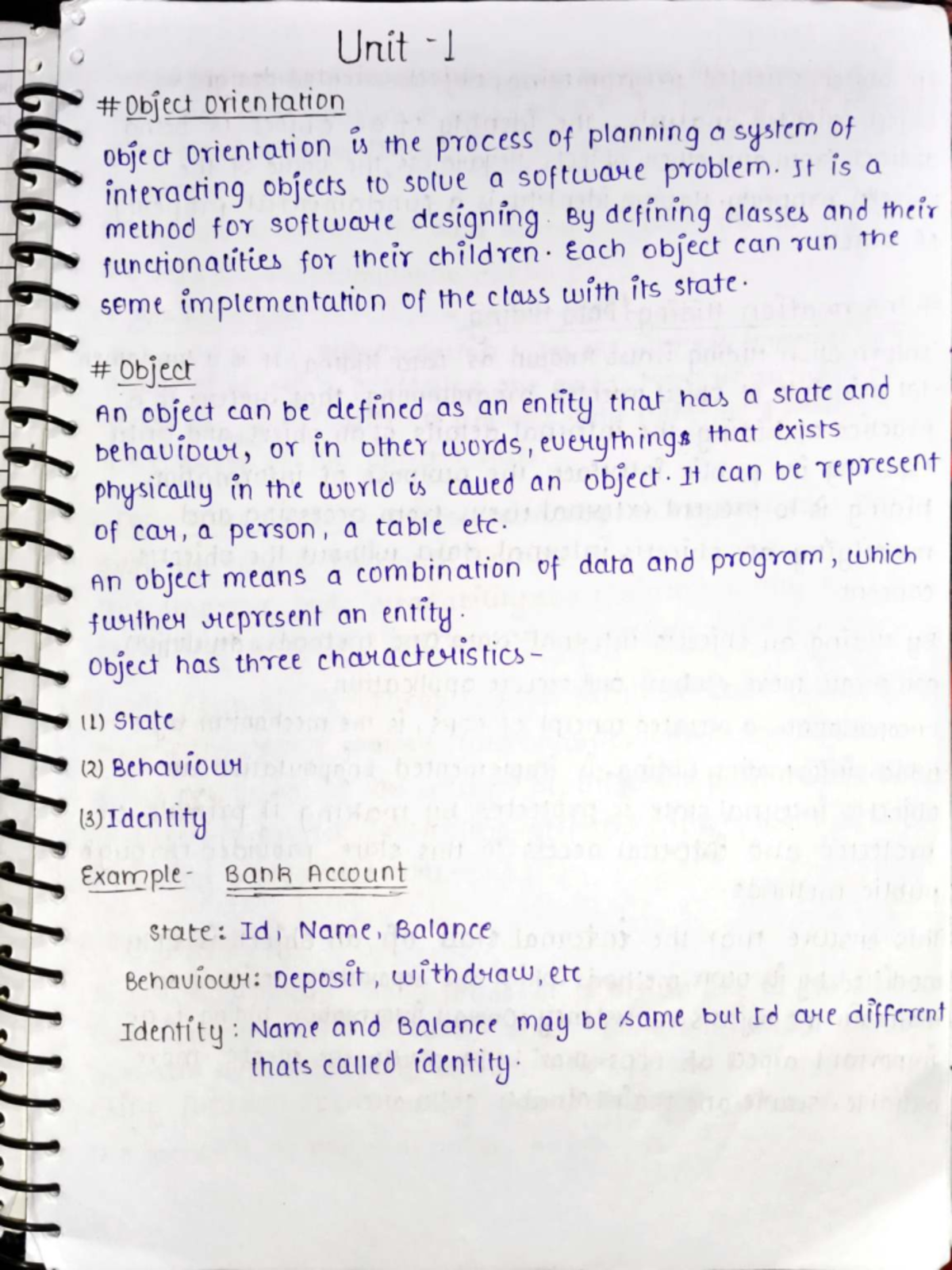 OOSD - UNIT-1: Understanding Object-Oriented System Design Concepts - Studocu