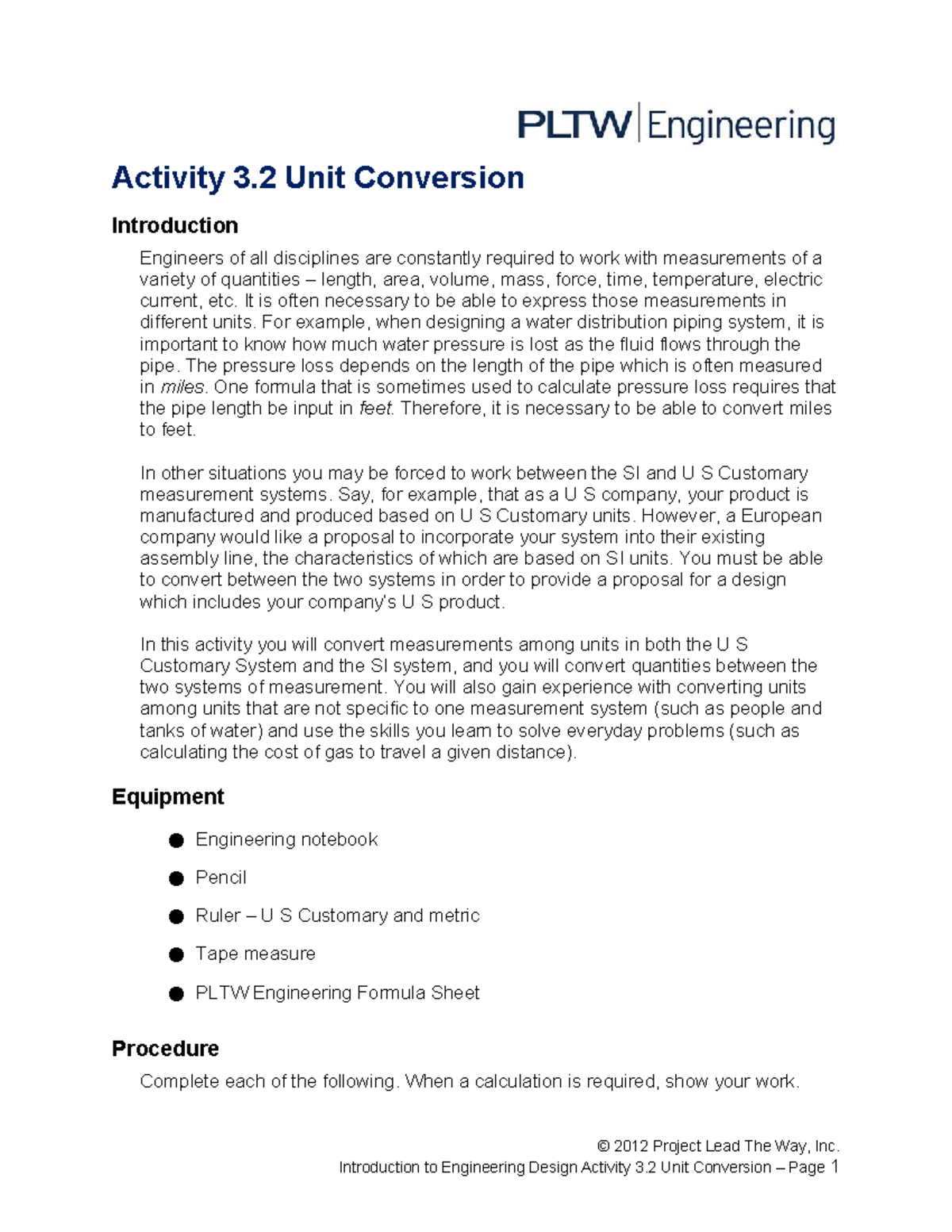 3.2 Unit Conversion: Understanding Measurement Systems in Engineering - Studocu